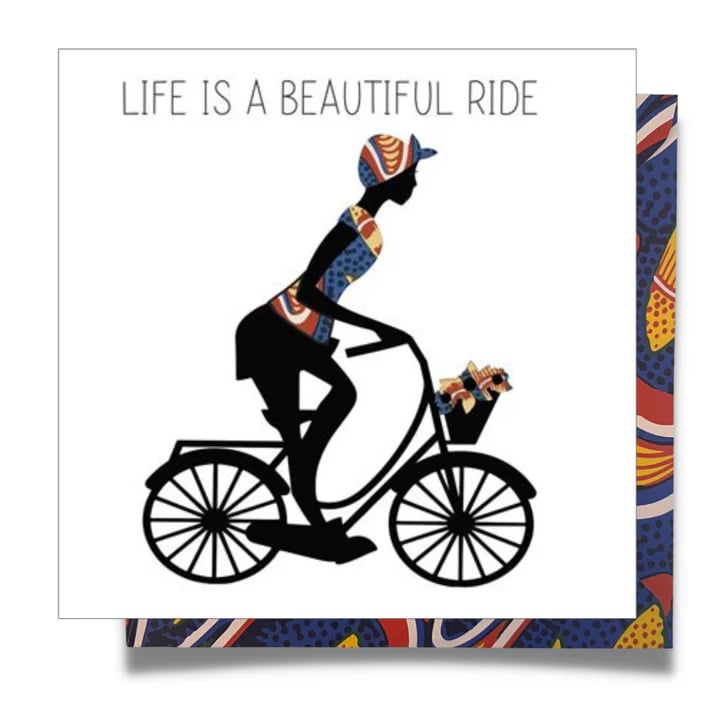 Life Is a Beautiful Ride Greeting Card | Wakuda