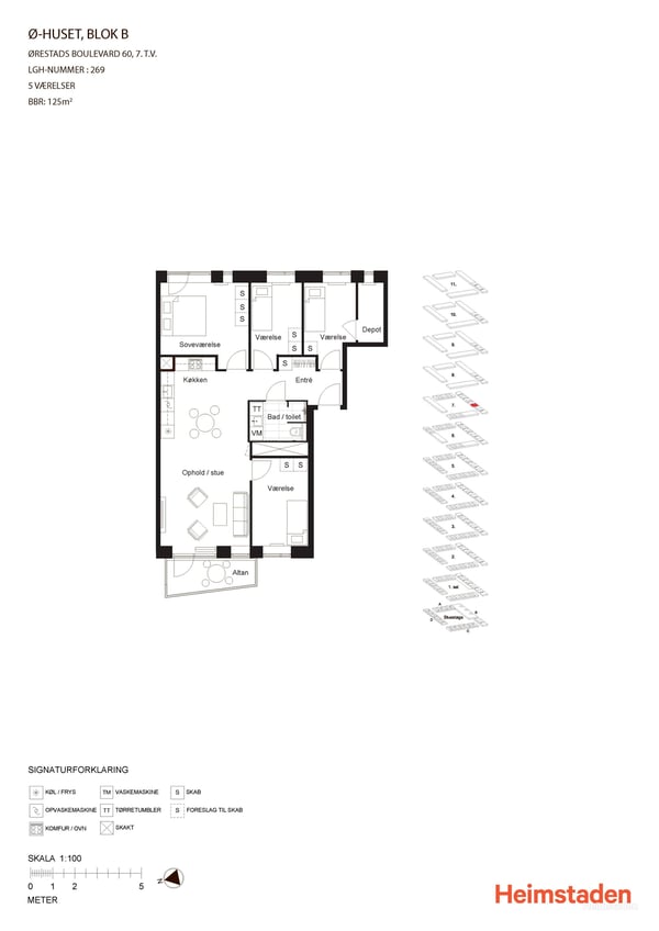 5-room Apartment at 126 m² in Copenhagen S - 126 m² - København S