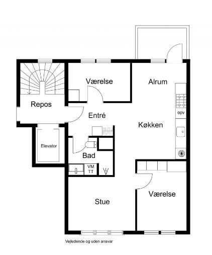 Move-in ready apartment with balcony and elevator - 81 m² - Valby