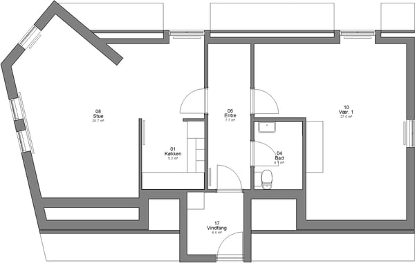 Charmerende bolig i Vonge - 95 m² - Vonge