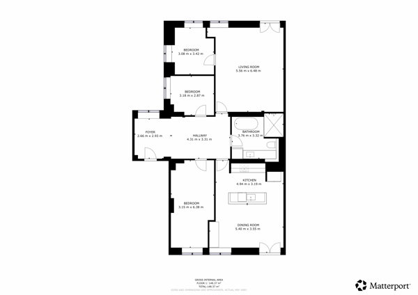 Stately apartment 177 m² in Copenhagen K - 177 m² - København K