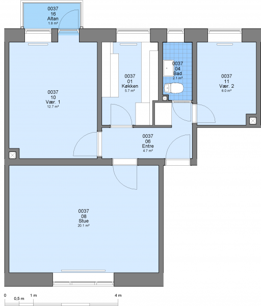 Bright 3-room family home (available 15-01-2026) - 69 m² - Varde