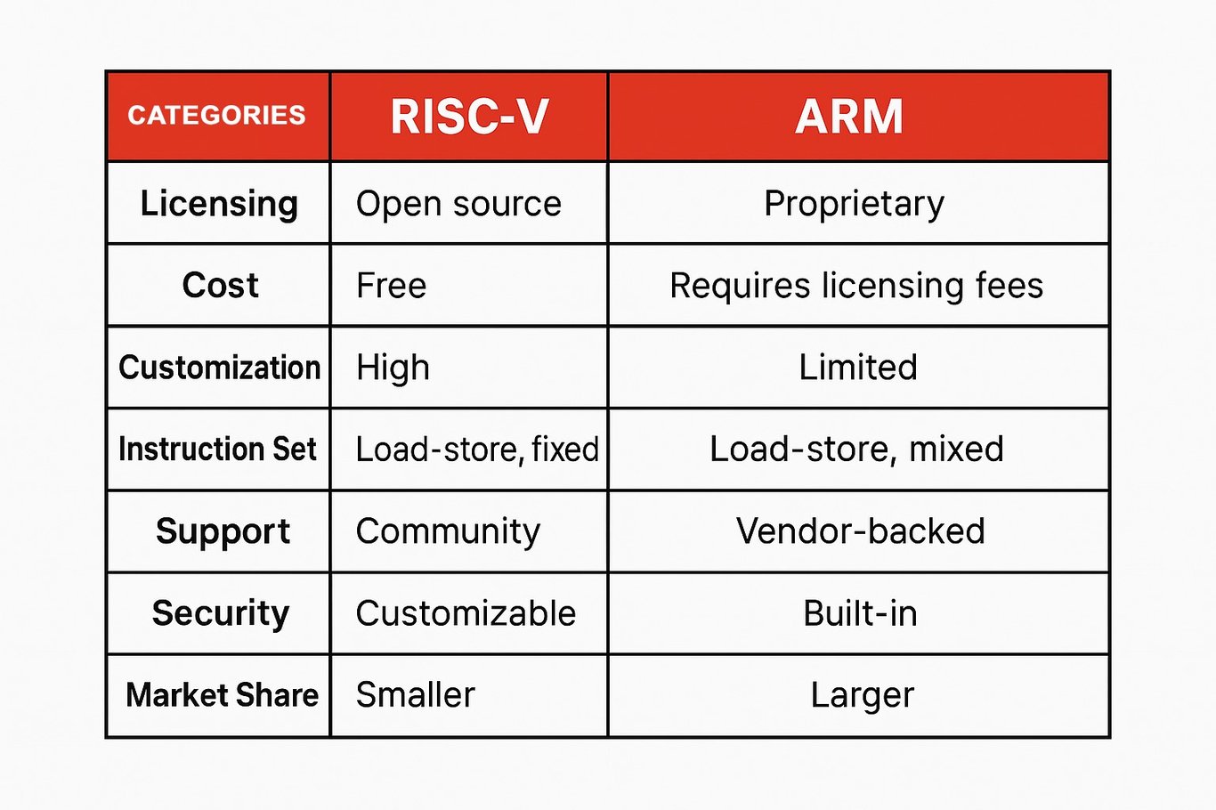 Difference Between RISC-V And ARM Processors - TechDogs