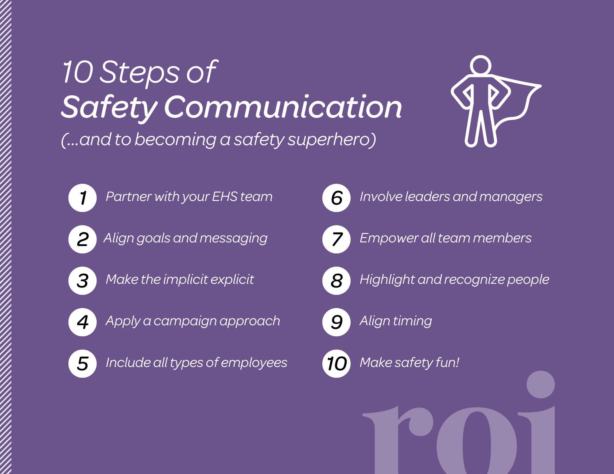 Safety Communication: Your Secret Superpower - ROI
