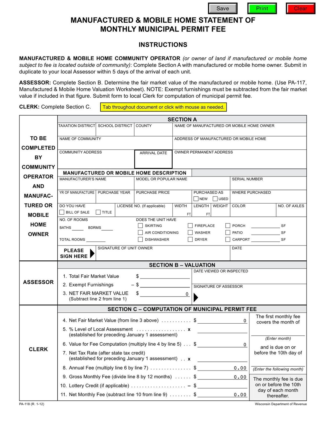 Form PA-118 | Fill and sign with Lumin