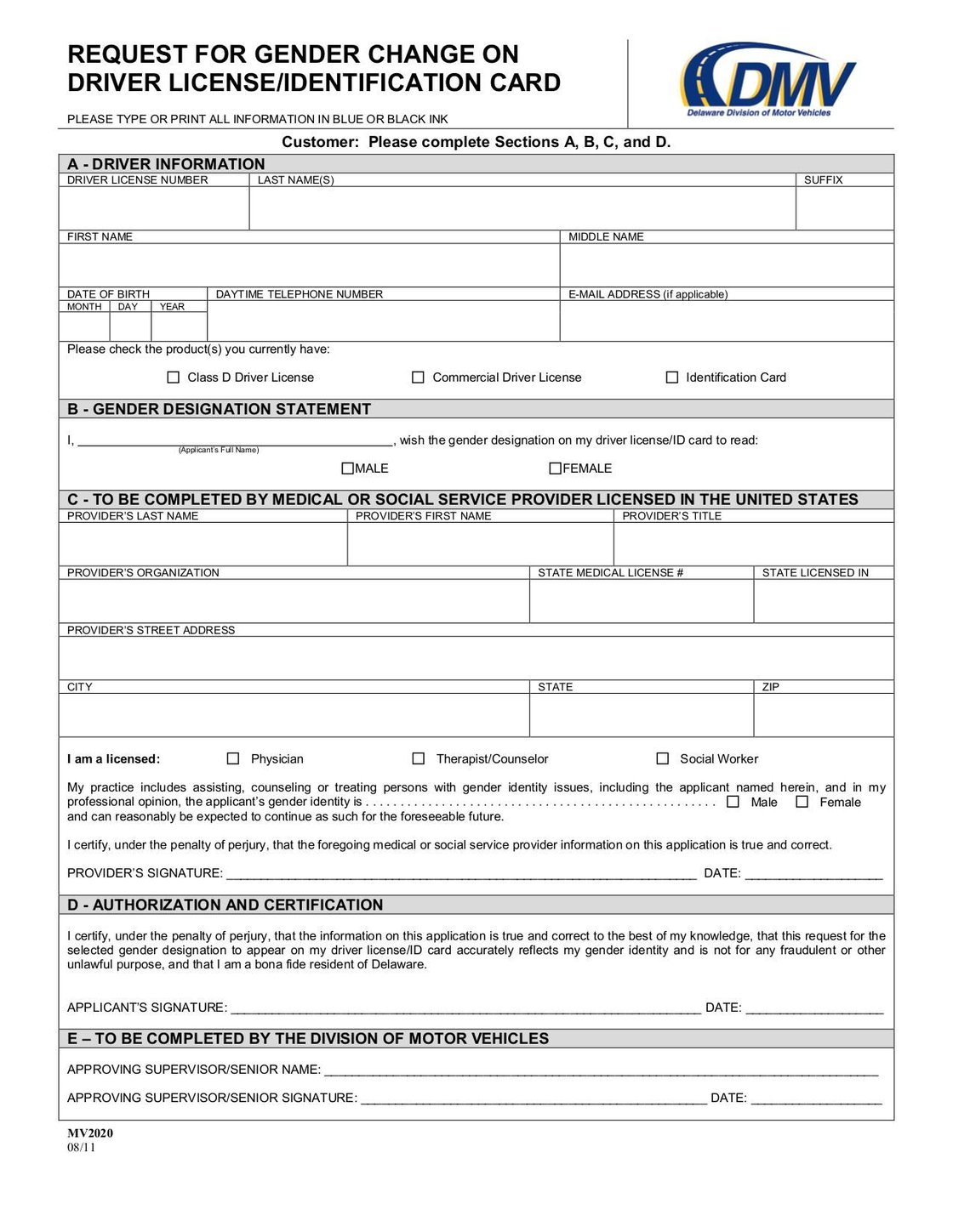 Form MV2020 | Fill and sign online with Lumin