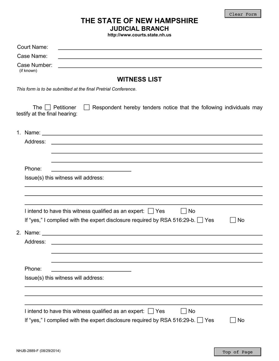 Form NHJB-2889-F | Fill and sign with Lumin