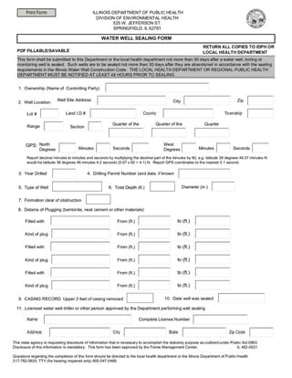 Water Well Sealing Form | Fill and sign online with Lumin