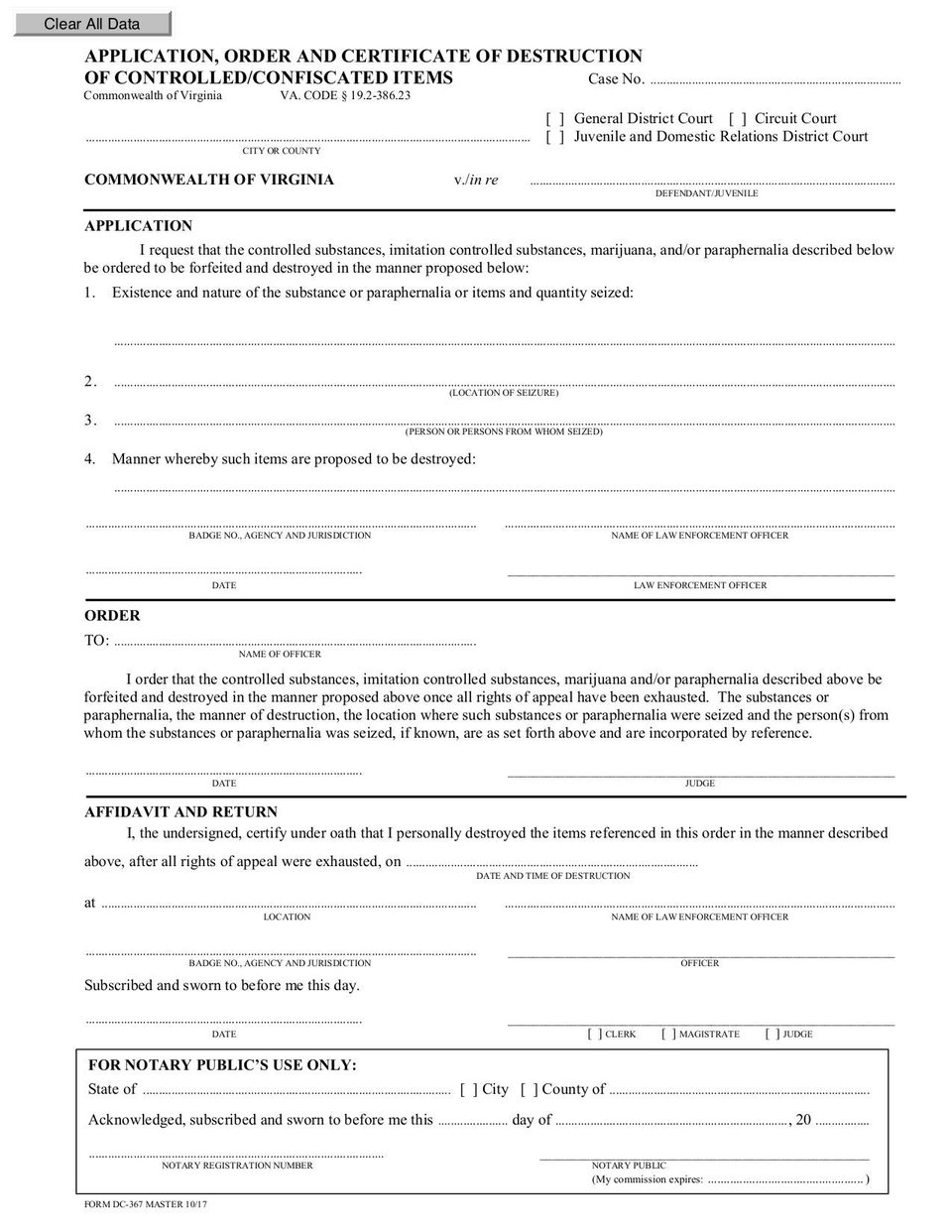 Form DC-367 | Fill and sign online with Lumin