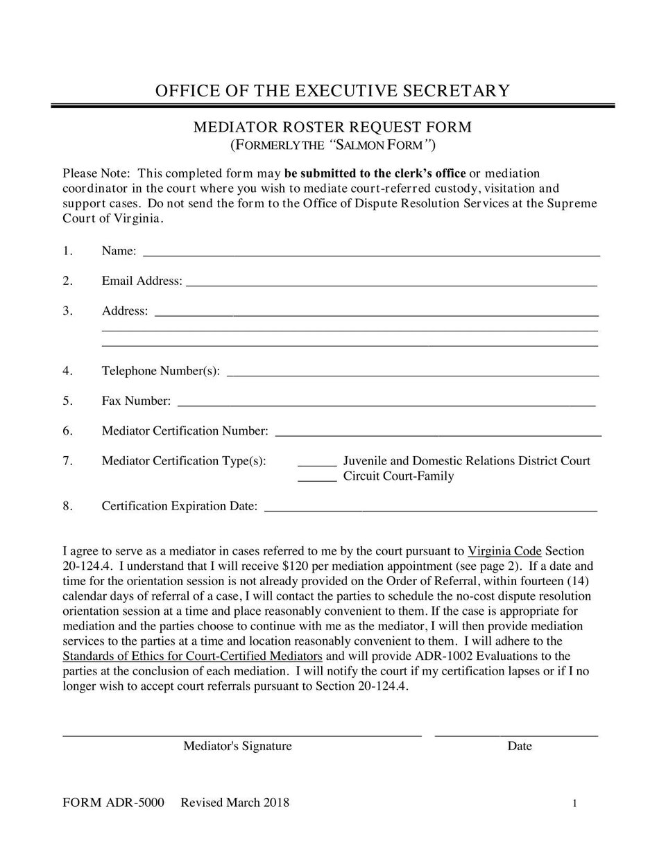 Form ADR-5000 | Fill and sign with Lumin