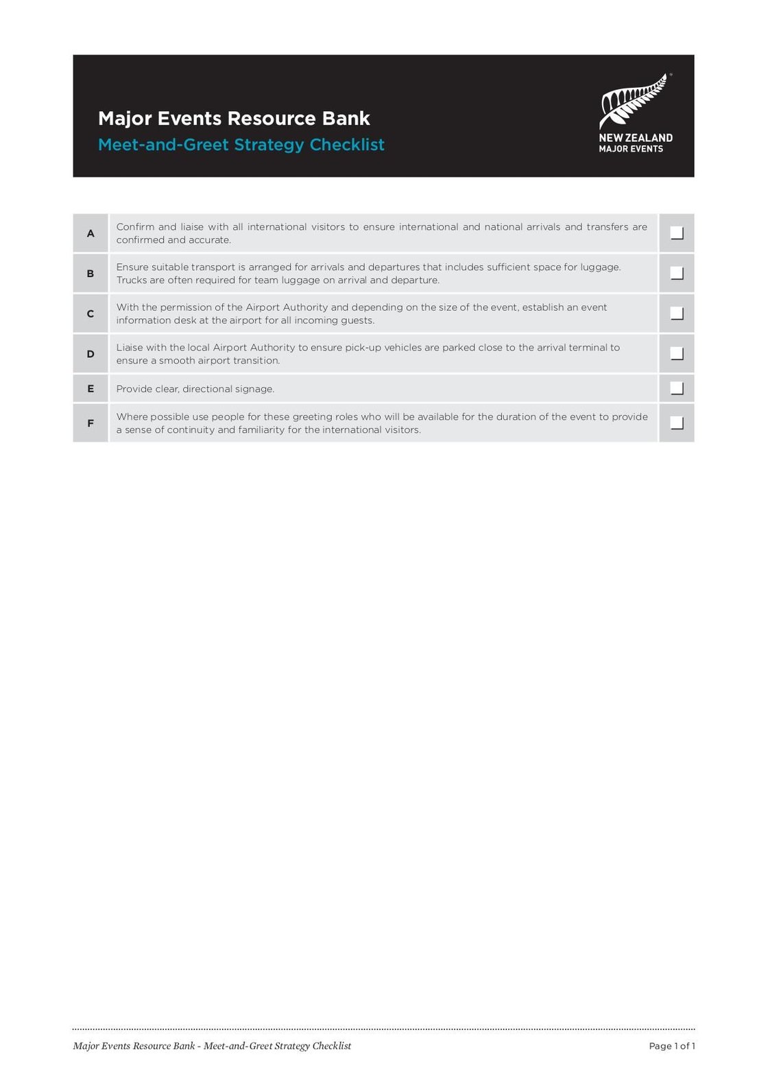 Meet and Greet Checklist | Fill and sign online with Lumin