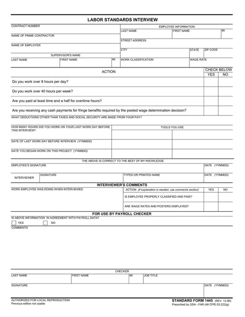 Standard Form 1445 | Fill and sign with Lumin