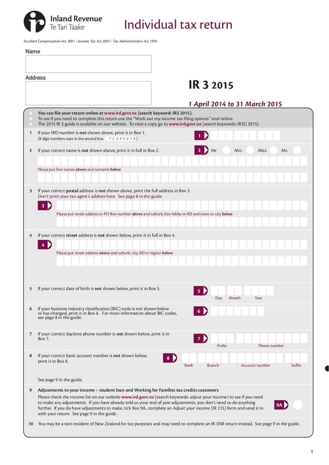 Form IR3 | Fill and sign online with Lumin