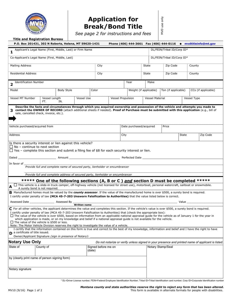 Form MV10 (Sep 2016) | Fill and sign with Lumin