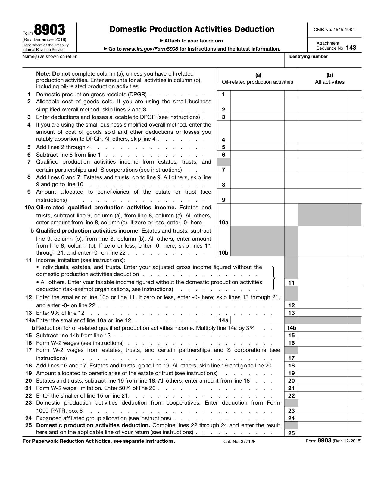 Form 8903 | Fill and sign online with Lumin