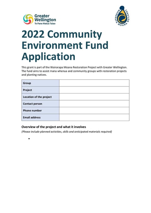 Community Environment Fund Application | Fill and sign online with Lumin