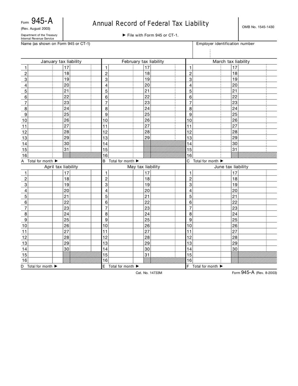 Form 945-A | Fill and sign online with Lumin