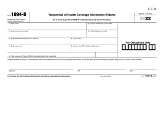Form 1094-B | Fill and sign online with Lumin