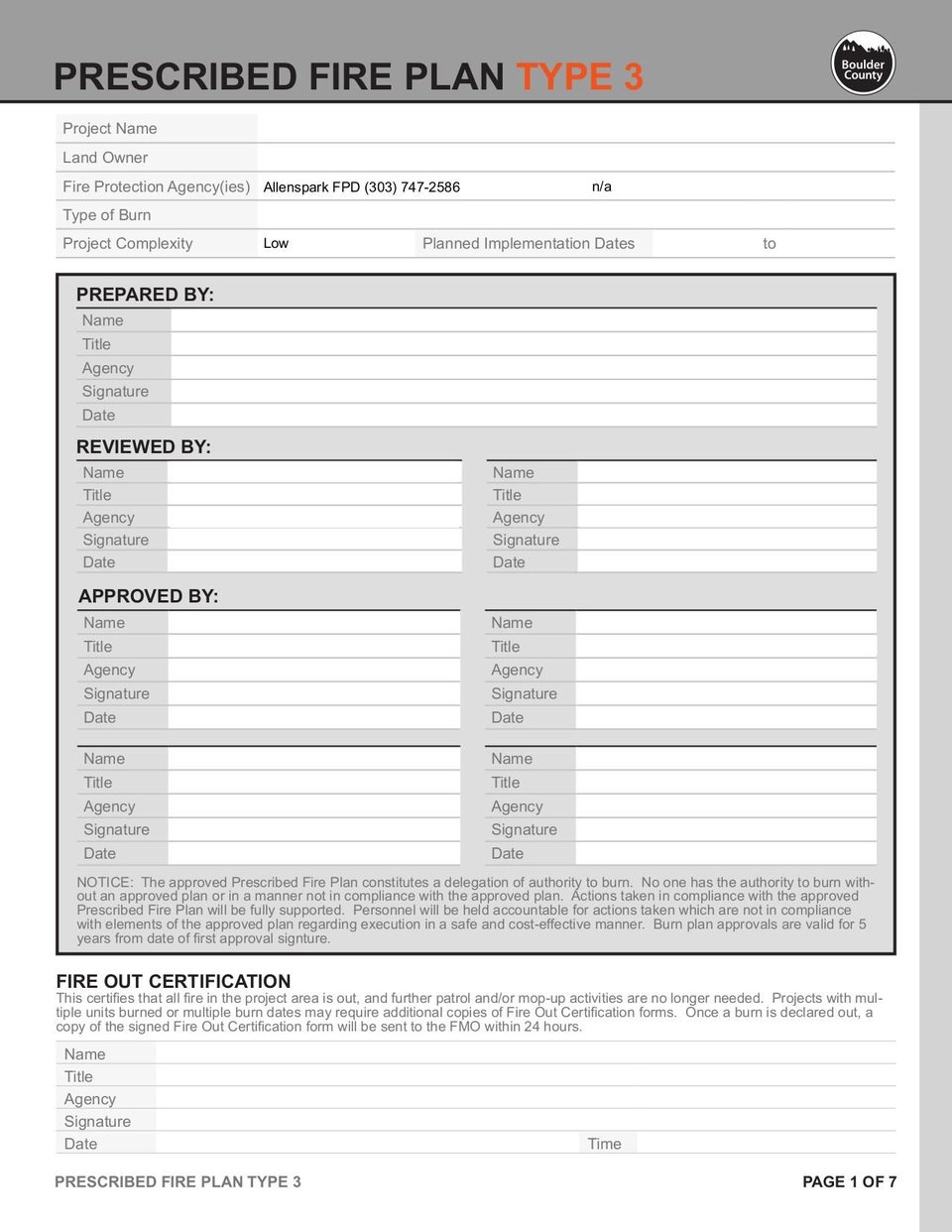 Burn Plan Form | Fill and sign online with Lumin