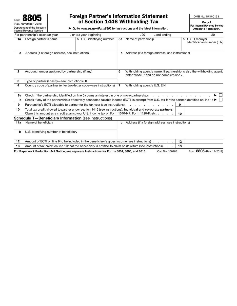 Form 8805 | Fill and sign online with Lumin