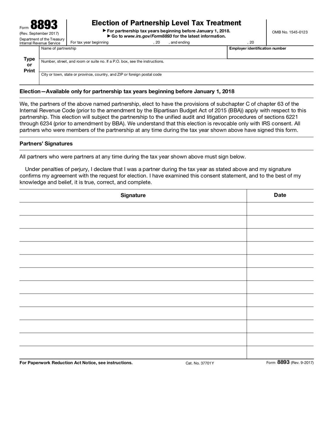 Form 8893 | Fill and sign online with Lumin