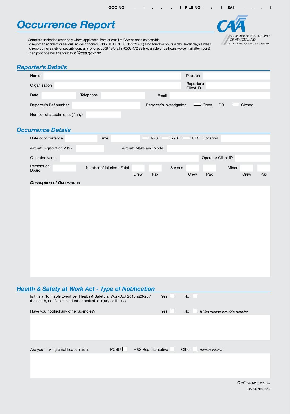 CA005 Form | Fill and sign online with Lumin