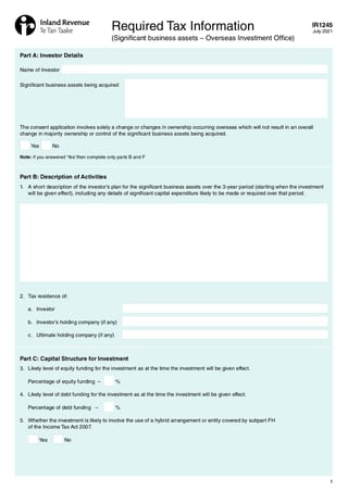 Form IR1245 | Fill and sign online with Lumin