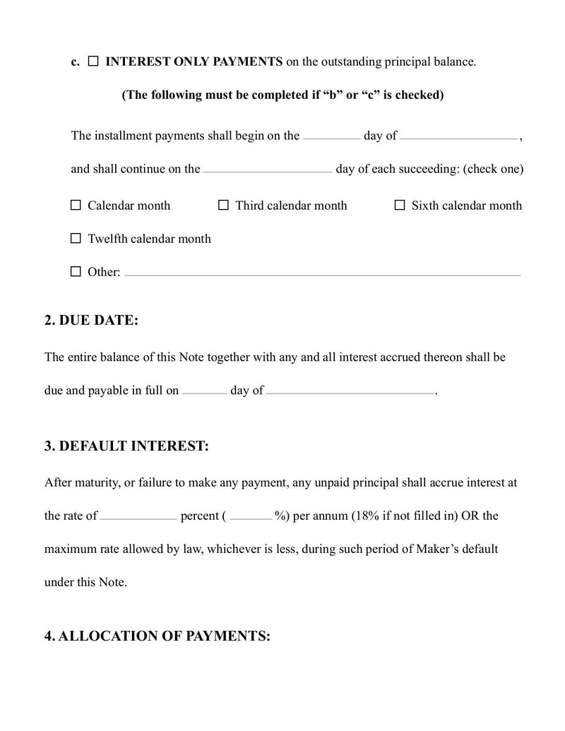 Promissory Note Template | Fill and sign online with Lumin