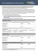 Form 1 Application for Resource Consent | Fill and sign online with Lumin