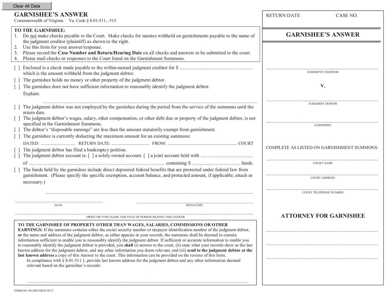 Form DC-456 | Fill and sign online with Lumin