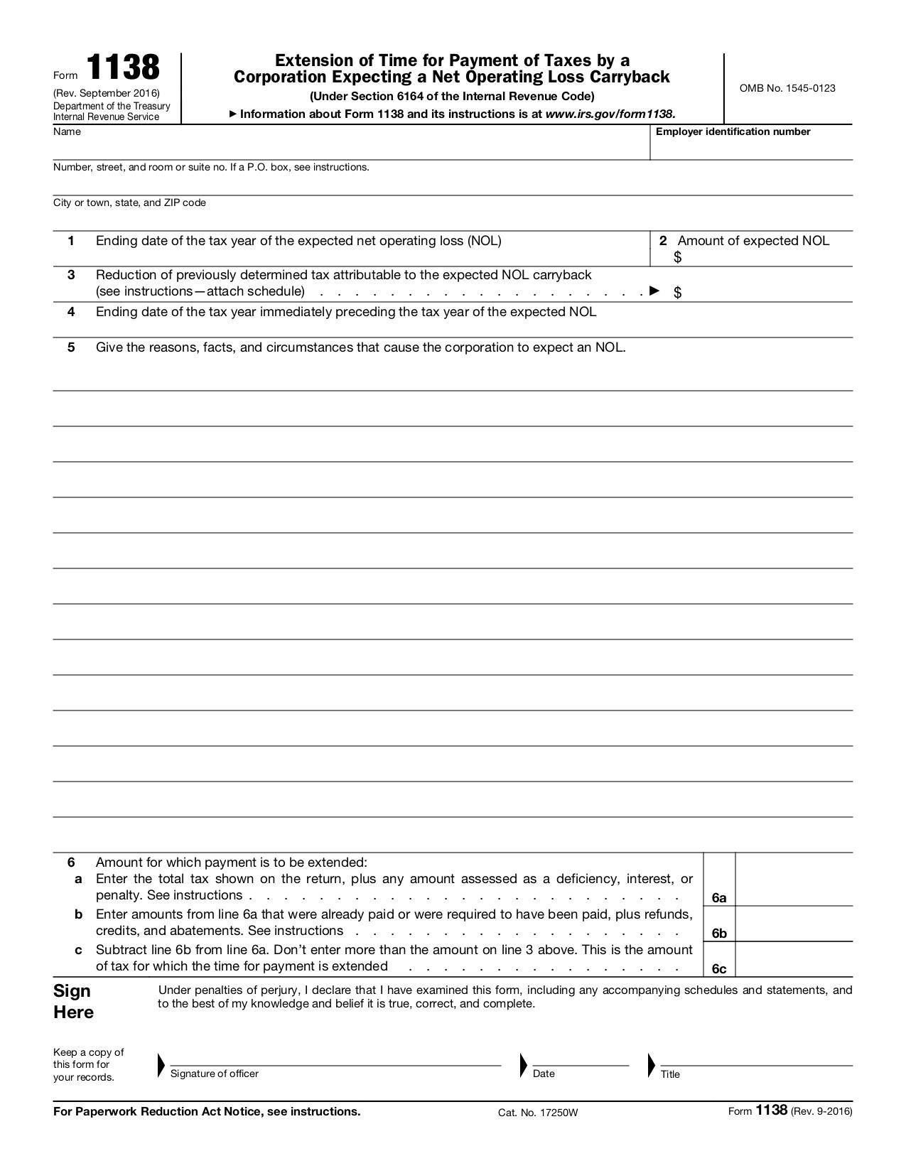 Form 1138 | Fill and sign online with Lumin