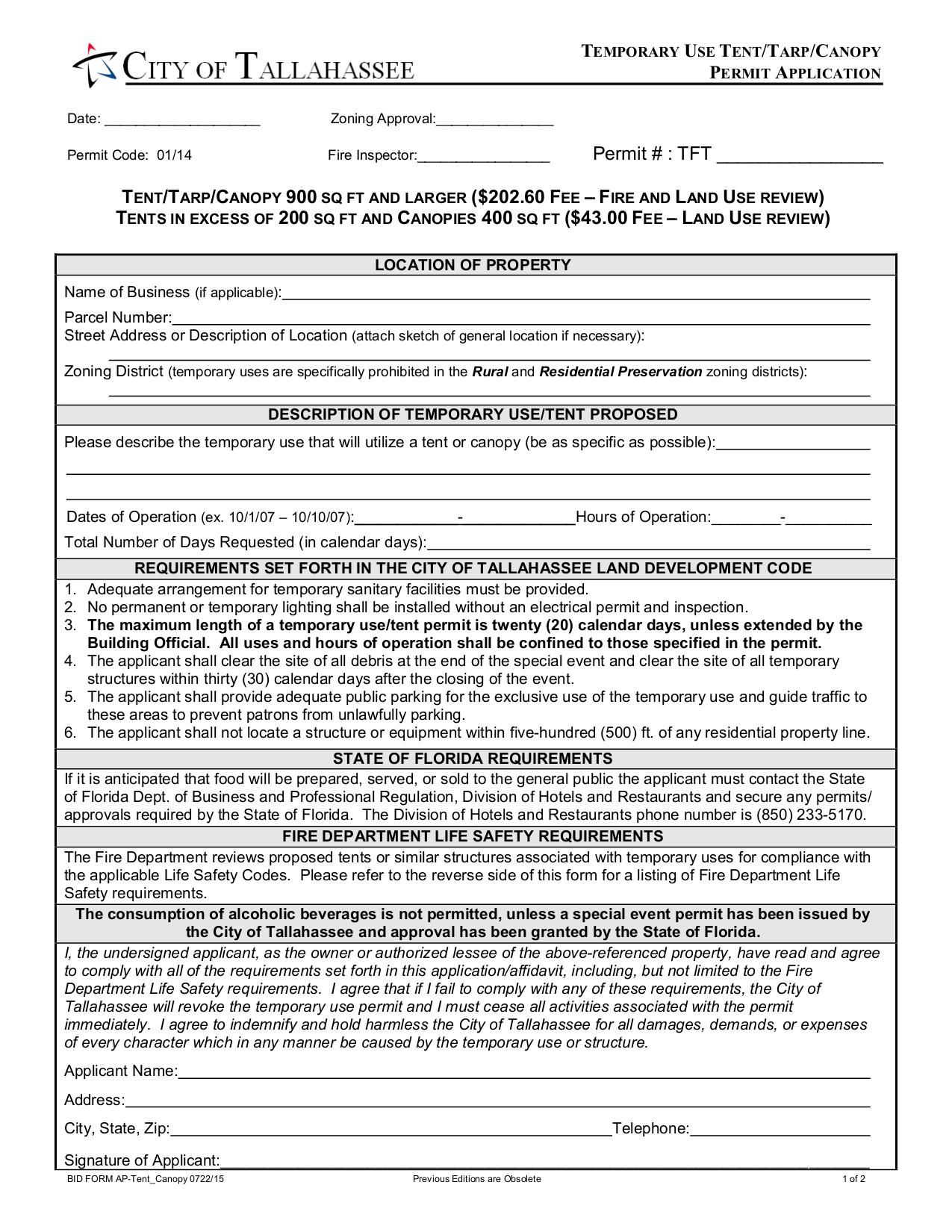 Temporary Use Special Event Permit | Fill and sign online with Lumin