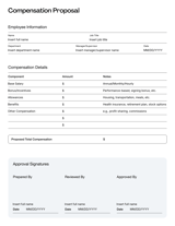 Compensation Proposal Template | Fill and sign online with Lumin