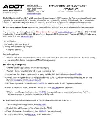 ARP Apportioned Registration Application | Fill online with Lumin