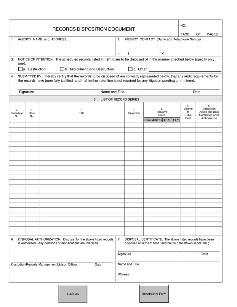 Records2a Blank Disposition Document | Fill and sign online with Lumin
