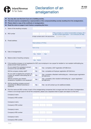 Form IR432 | Fill and sign online with Lumin