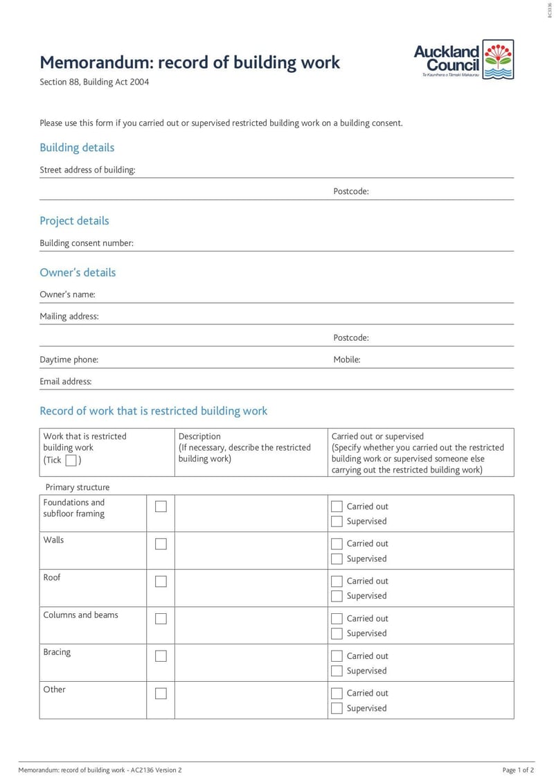 Memorandum Record Building Work | Fill and sign online with Lumin