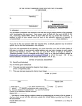 Summons and Notice to Both Parties of Judicial Assignment (Form CIV-100 ...