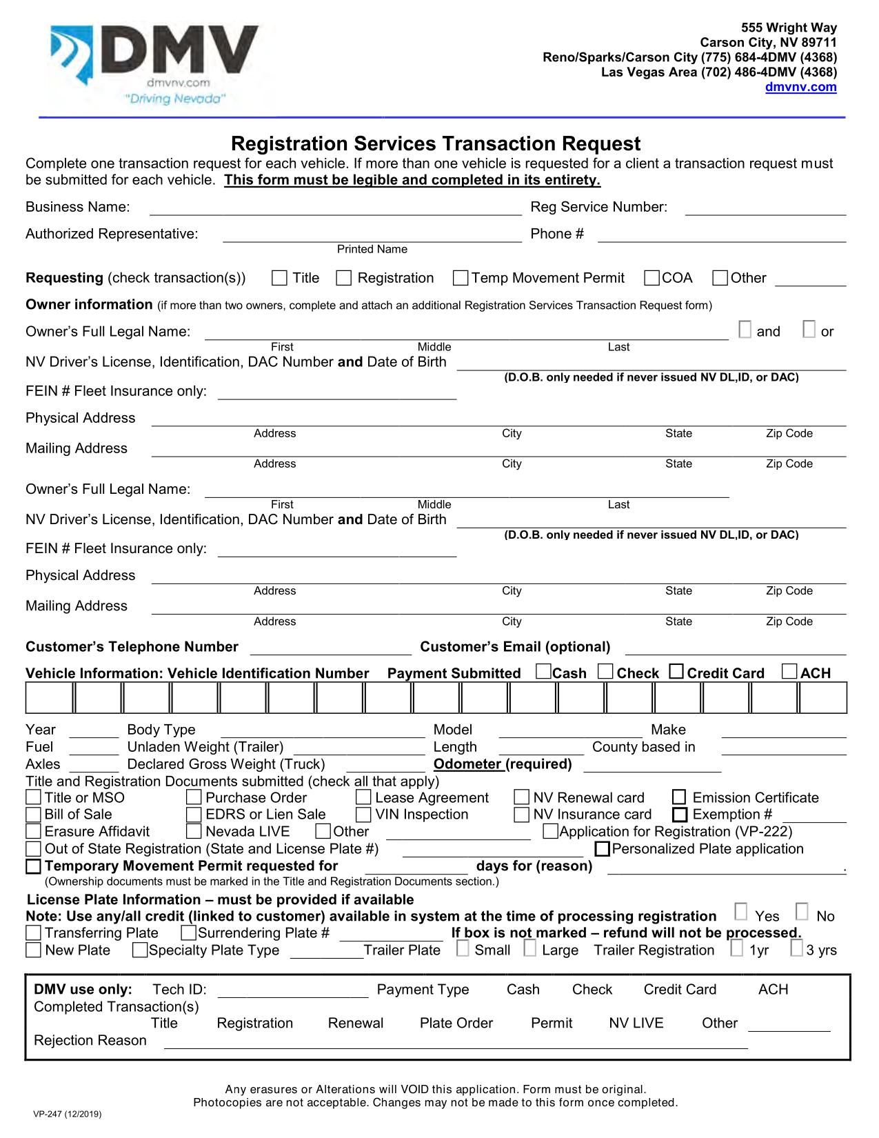 Form VP-247 | Fill and sign with Lumin