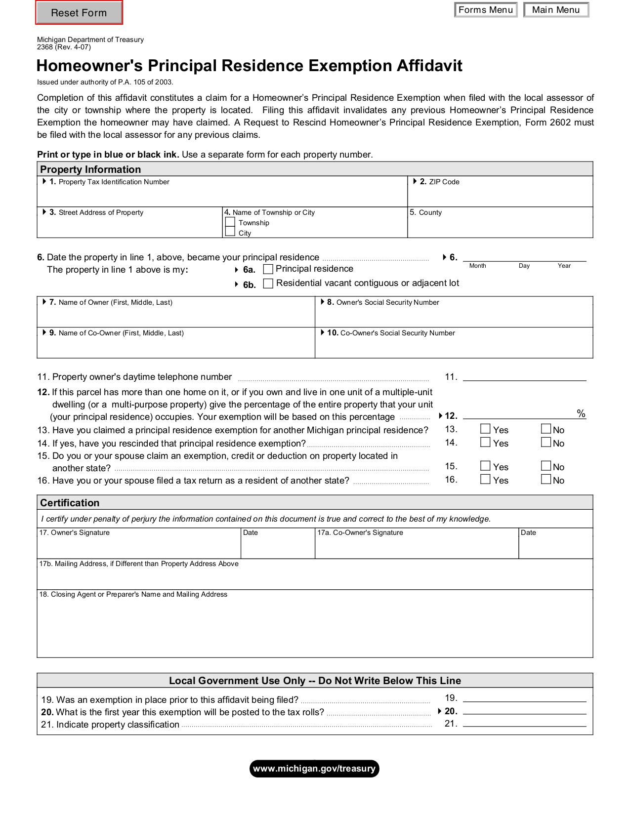 Form 2368 - Nov 2007 | Fill and sign online with Lumin