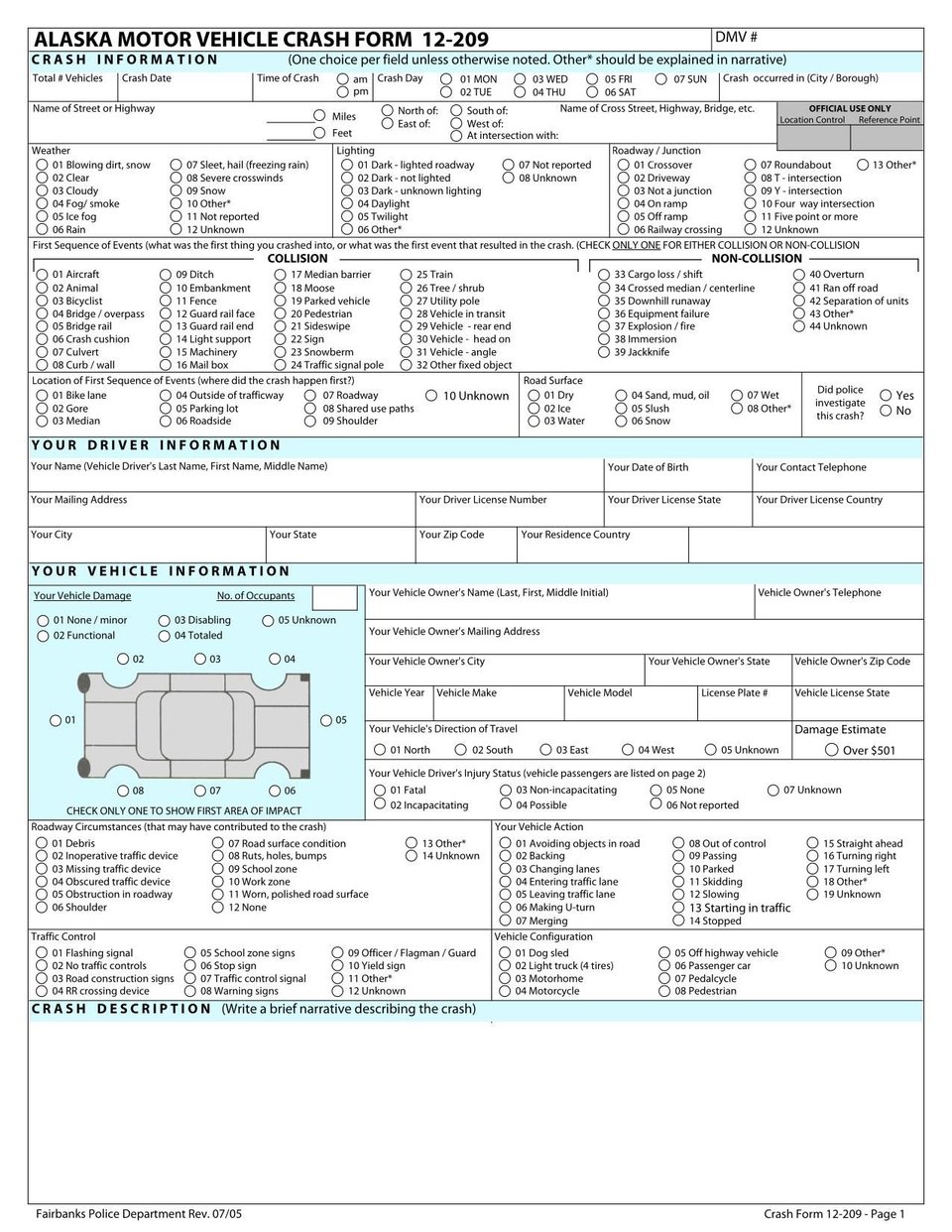Crash Form 12-209 | Fill and sign with Lumin