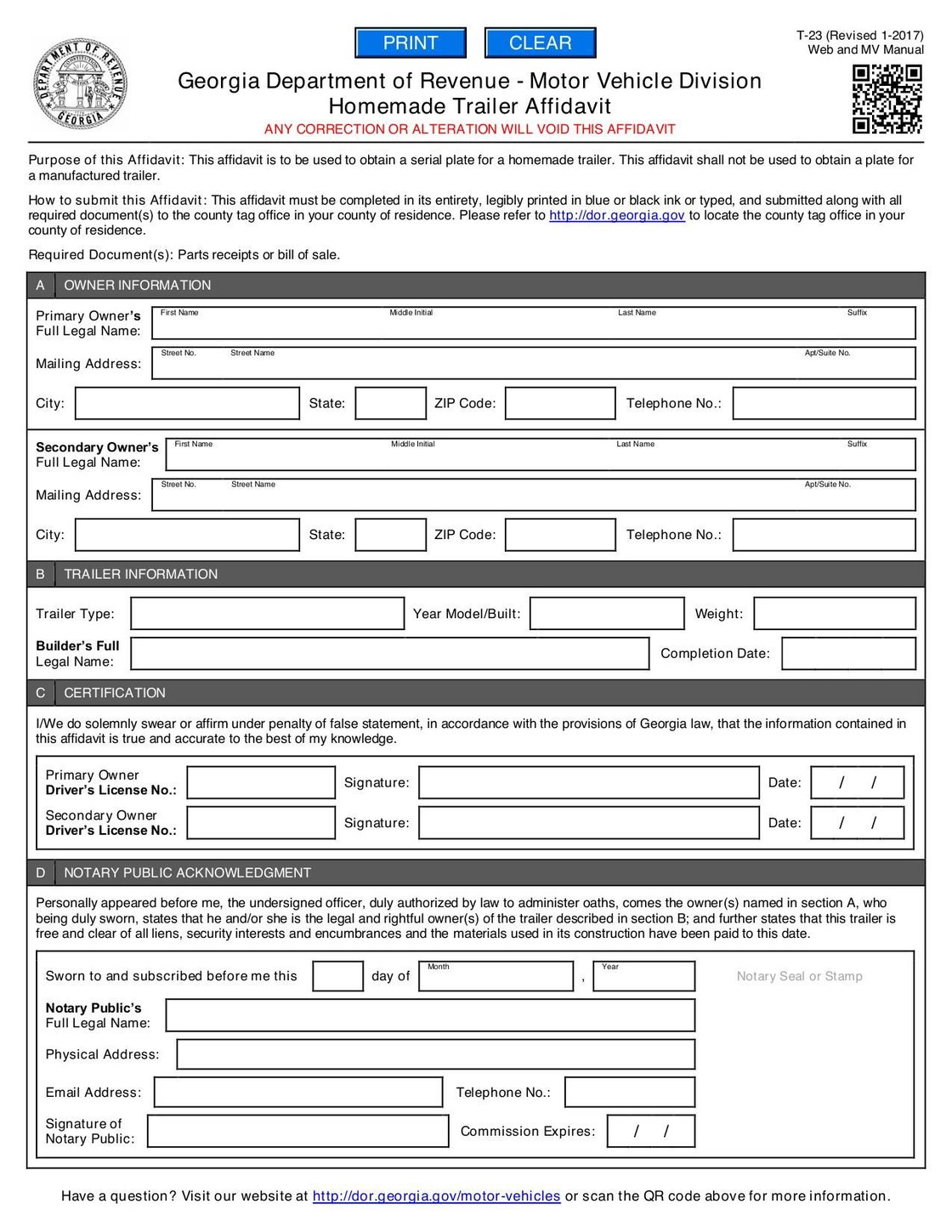 Form T-23 | Fill and sign online with Lumin