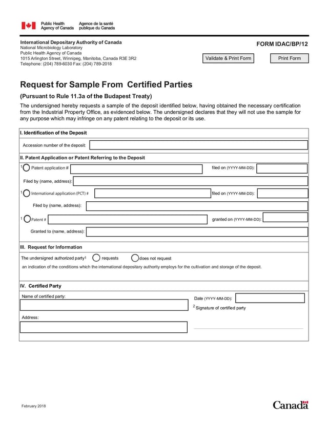 Form IDAC BP12 | Fill and sign online with Lumin
