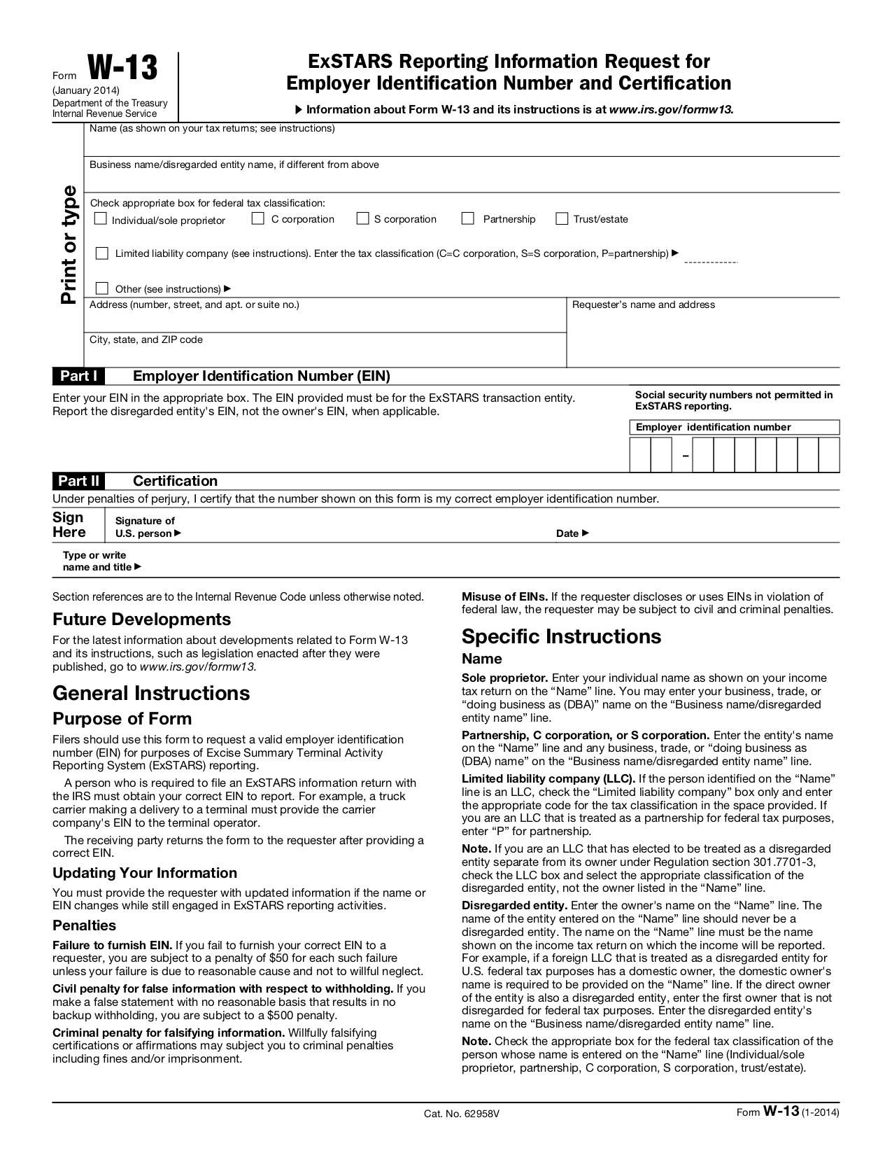 Form W-13 | Fill and sign online with Lumin
