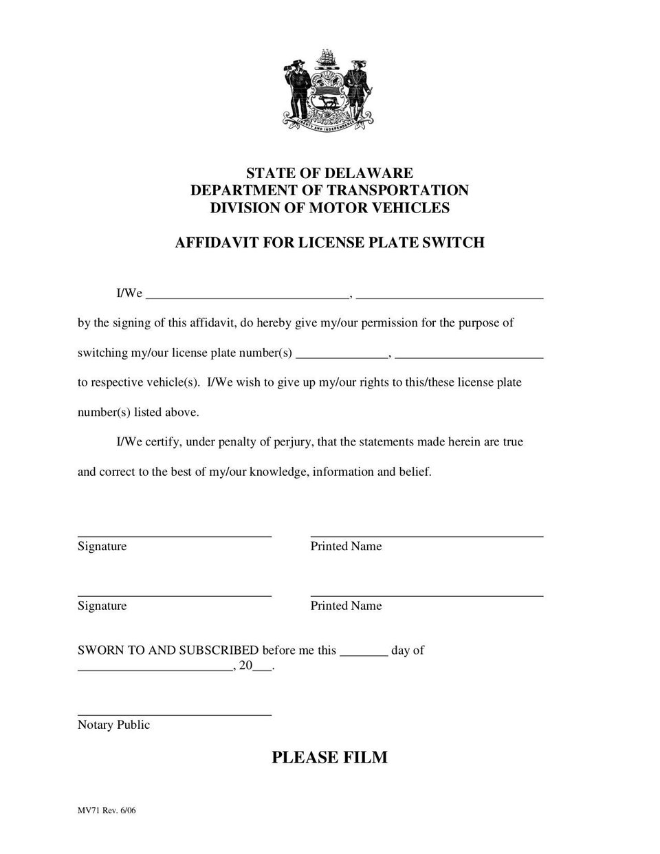 Form MV71 | Fill and sign online with Lumin
