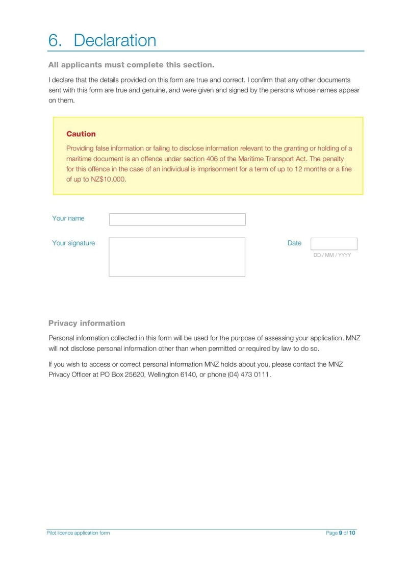 Pilots License Application Form | Fill and sign online with Lumin