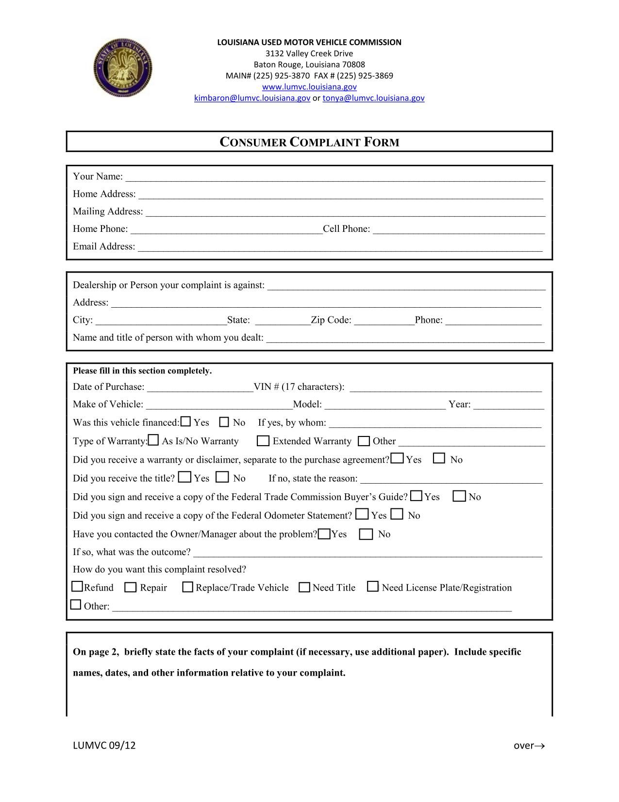 Form LUMVC | Fill and sign with Lumin