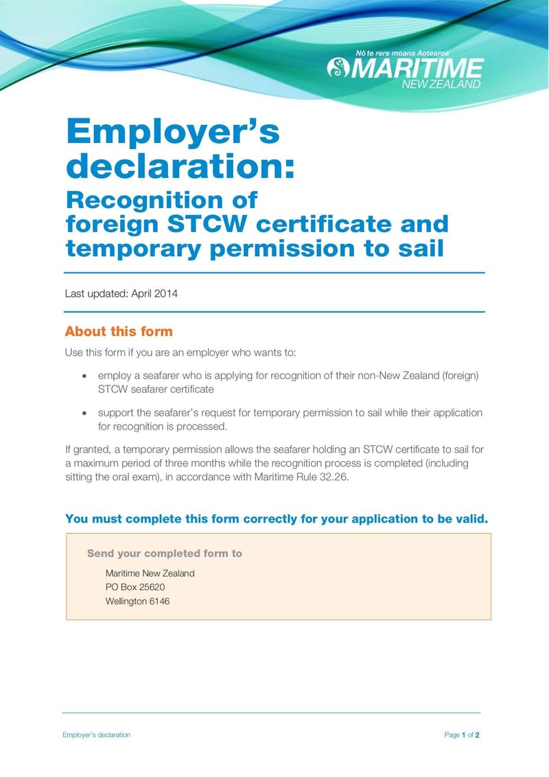 Employers Declaration Form | Fill and sign online with Lumin