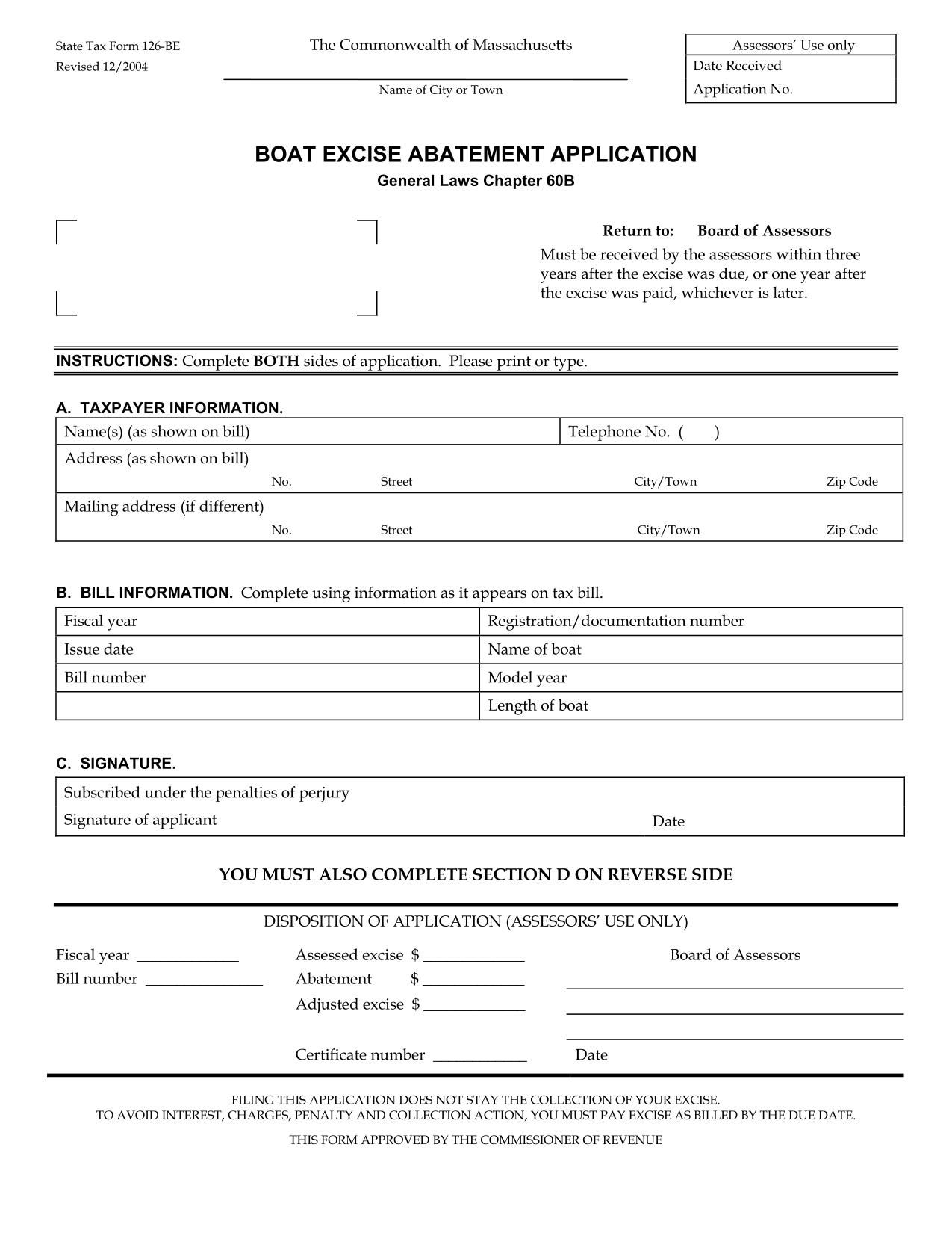 Form 126-BE (2004) | Fill and sign with Lumin