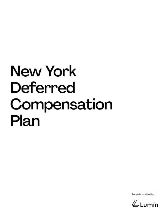 NYS Deferred Compensation Plan | Fill and sign online with Lumin